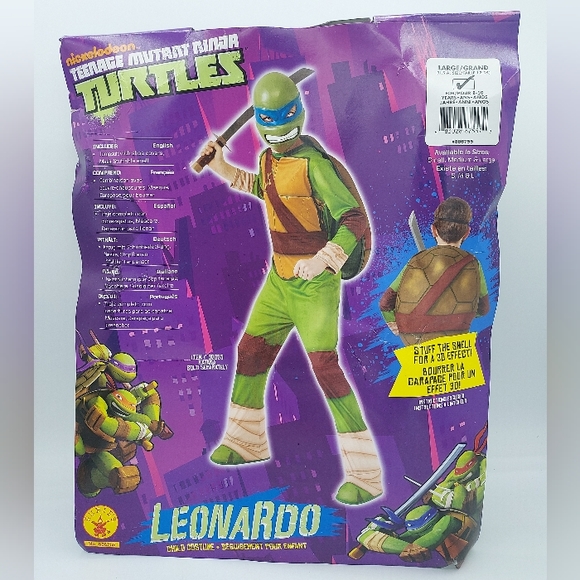 Costumes | New Tmnt Leonardo Kids Costume Size Large Usa 1214 | Poshmark